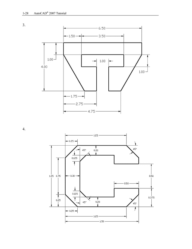 Auto cad 2007-tutorial | PDF
