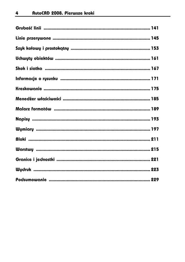 AutoCAD 2008. Pierwsze kroki | PDF