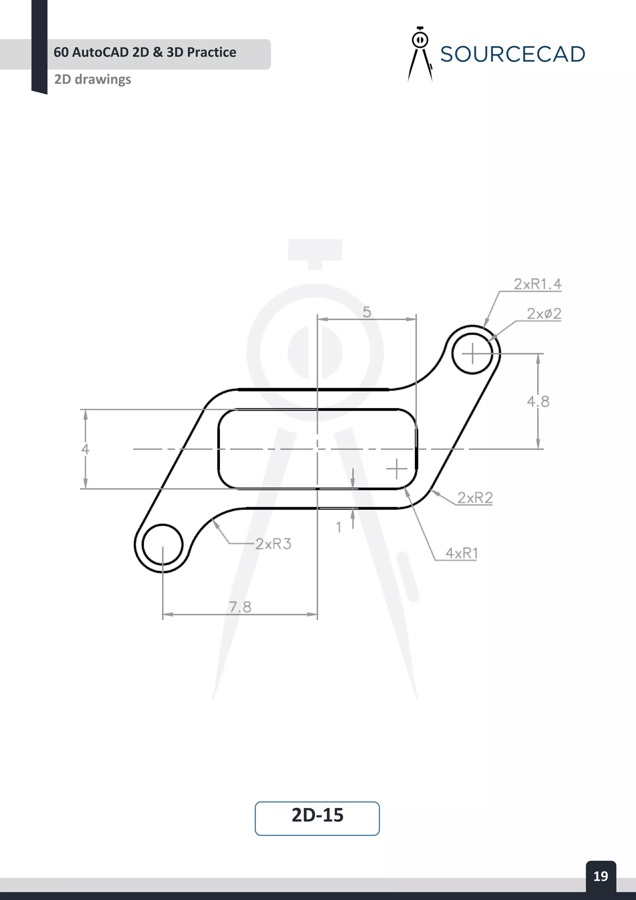 AUTOCAD 2D&3D PRACTICE DRAWING | PDF