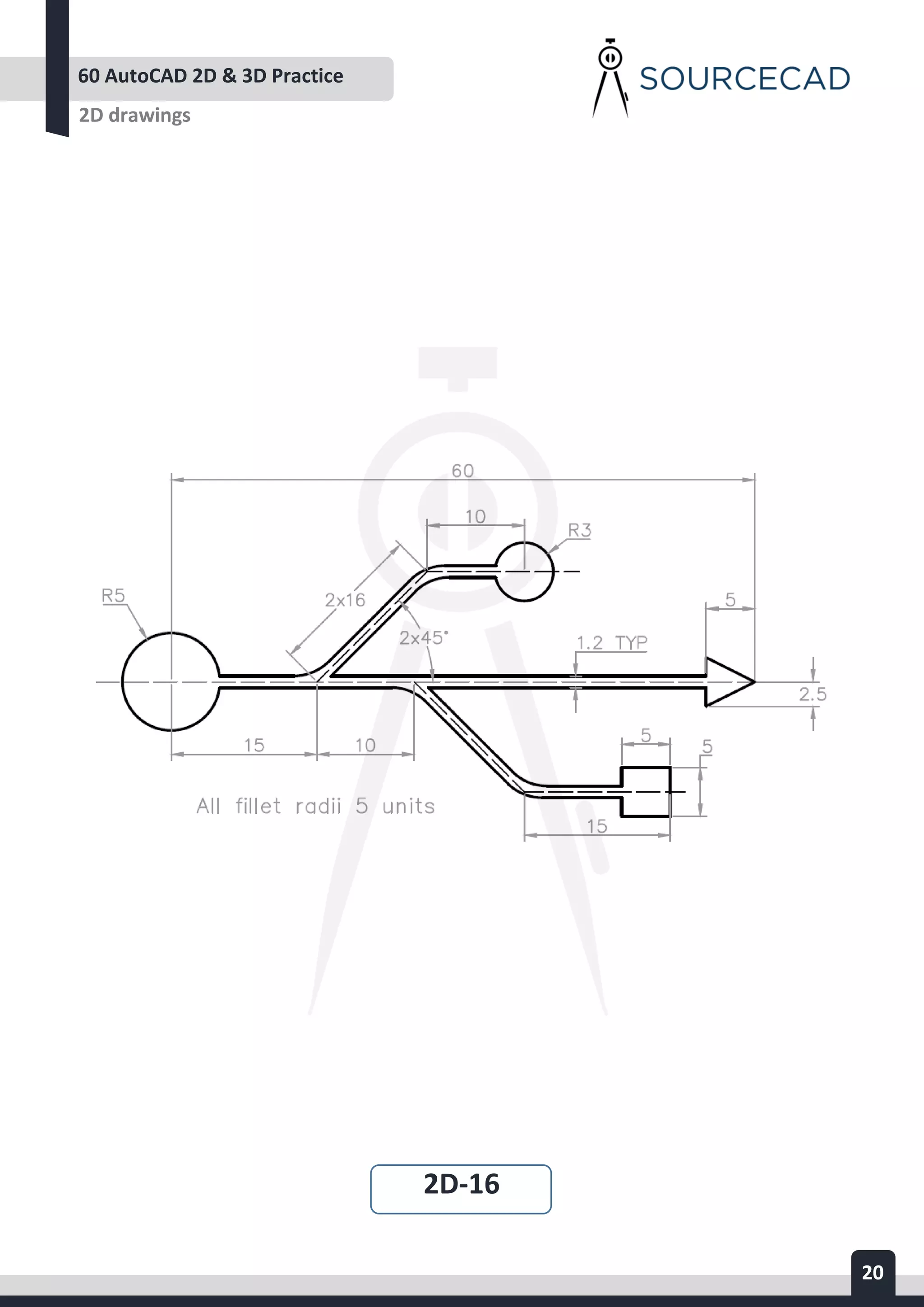 AUTOCAD 2D&3D PRACTICE DRAWING | PDF