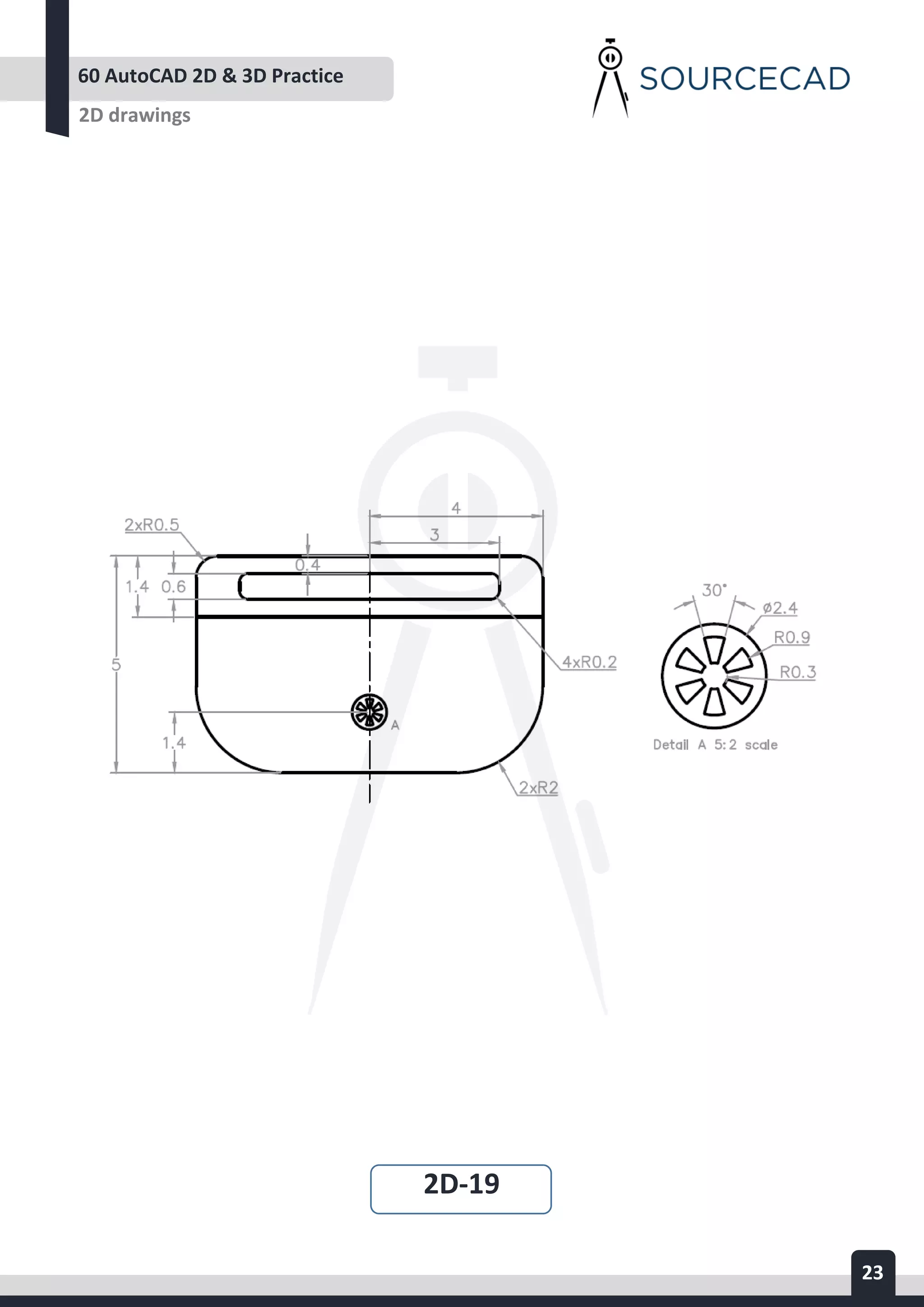 AUTOCAD 2D&3D PRACTICE DRAWING | PDF