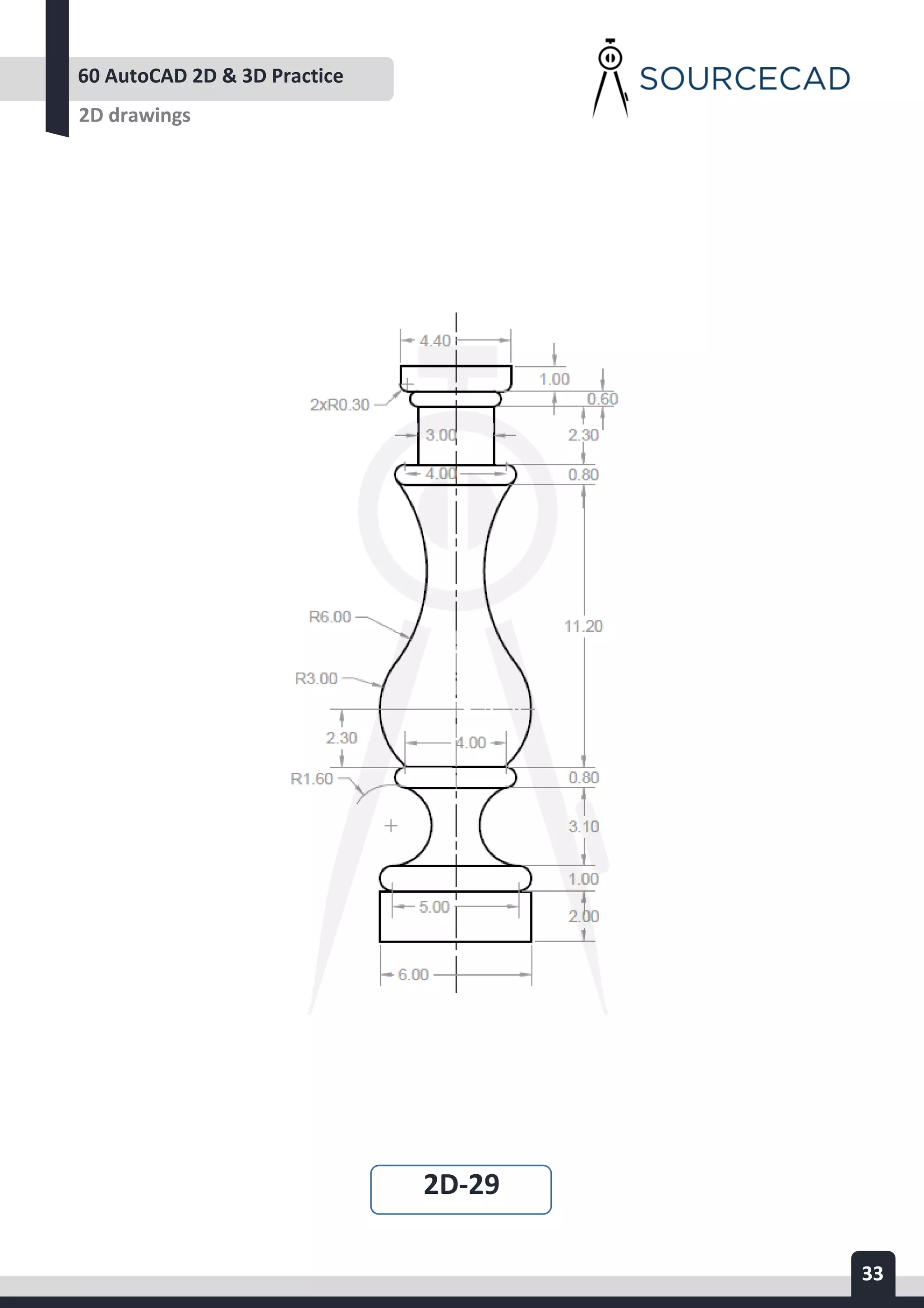 Autocad 2dand3d Practice Drawing Pdf