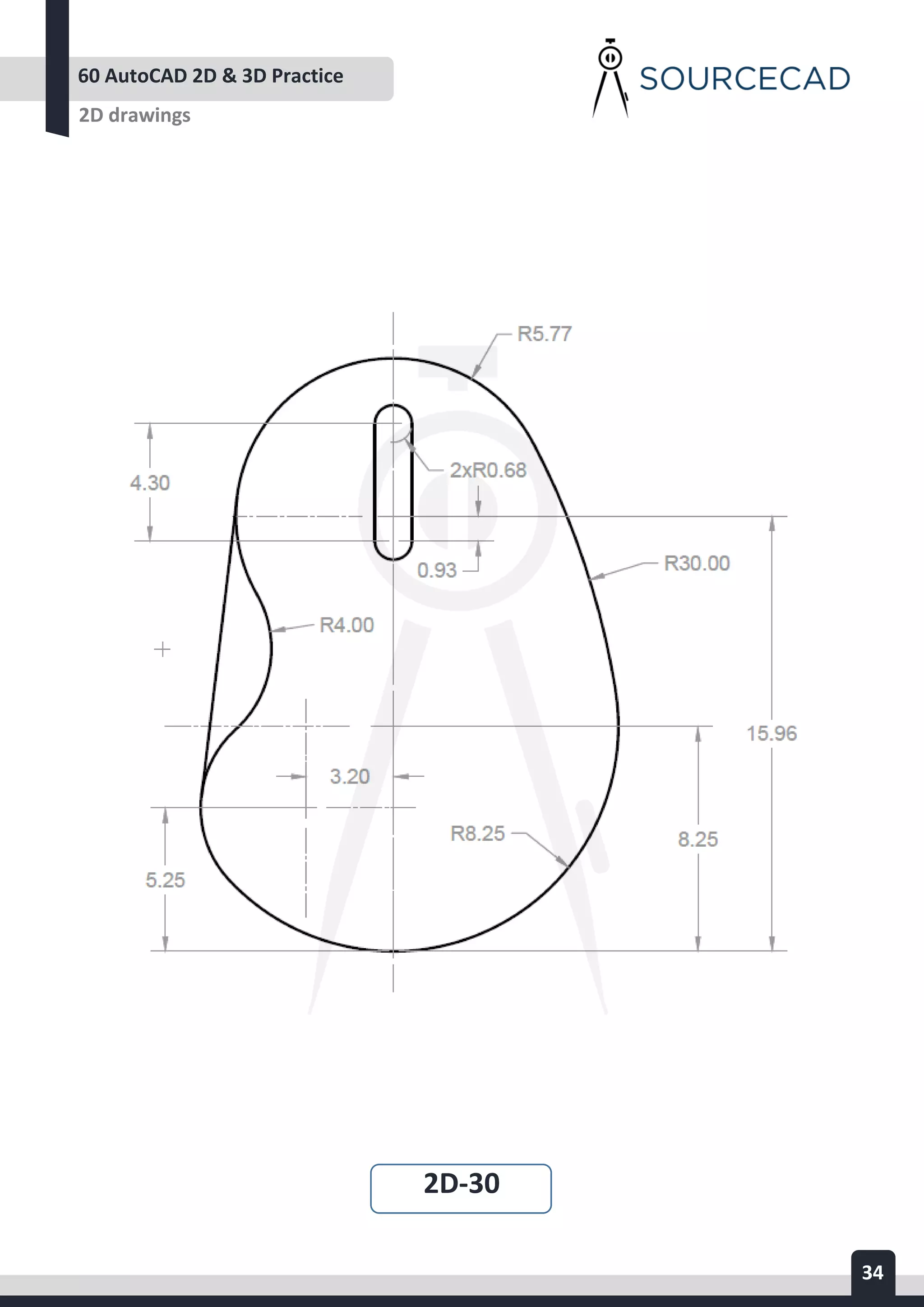AUTOCAD 2D&3D PRACTICE DRAWING | PDF