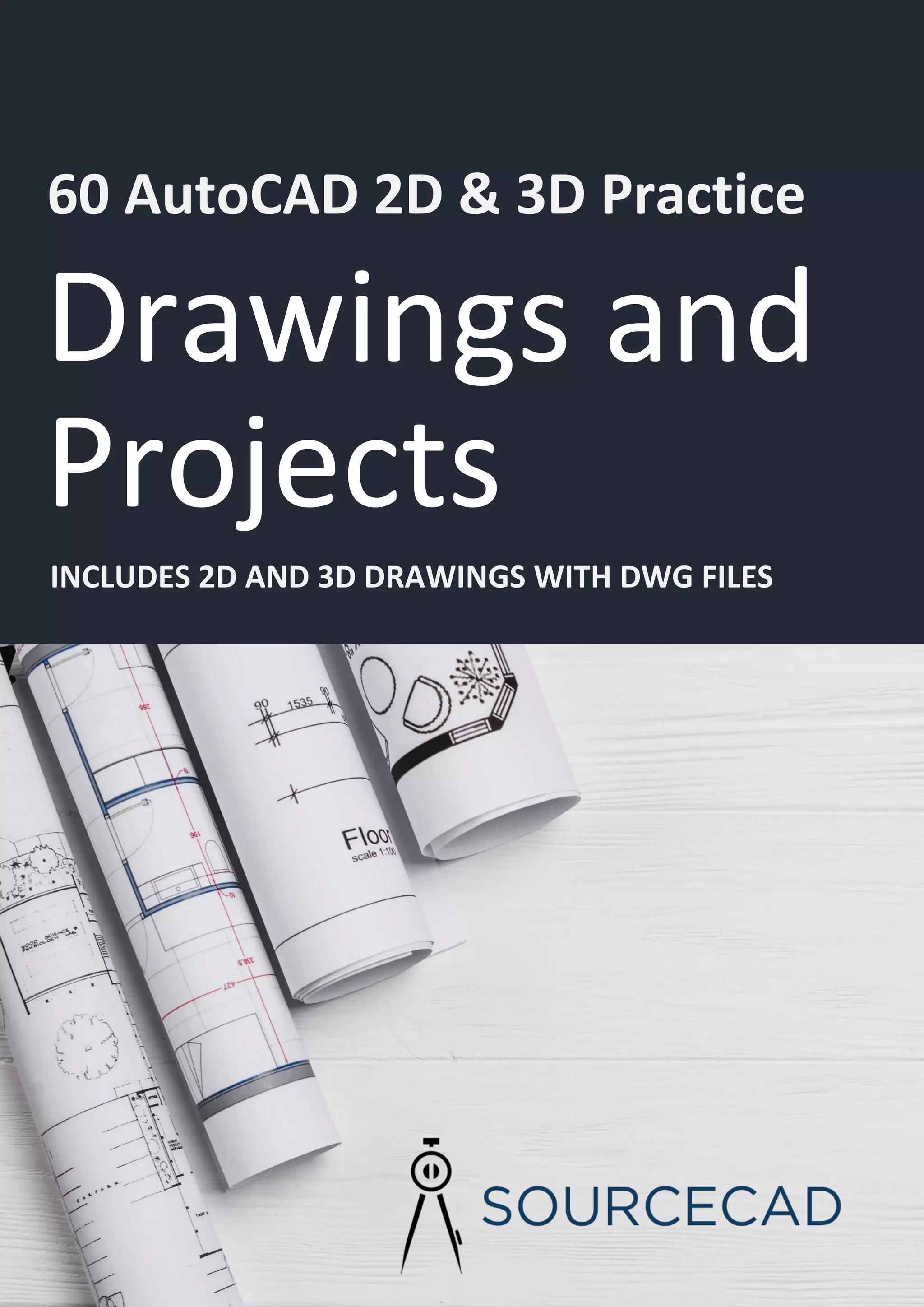 AUTOCAD 2D&3D PRACTICE DRAWING | PDF