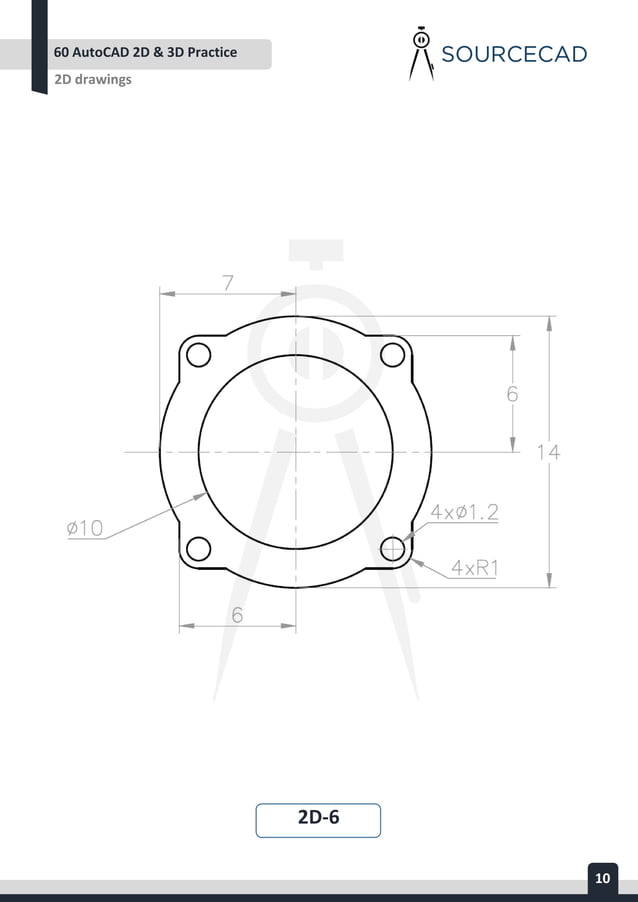 AUTOCAD 2D&3D PRACTICE DRAWING