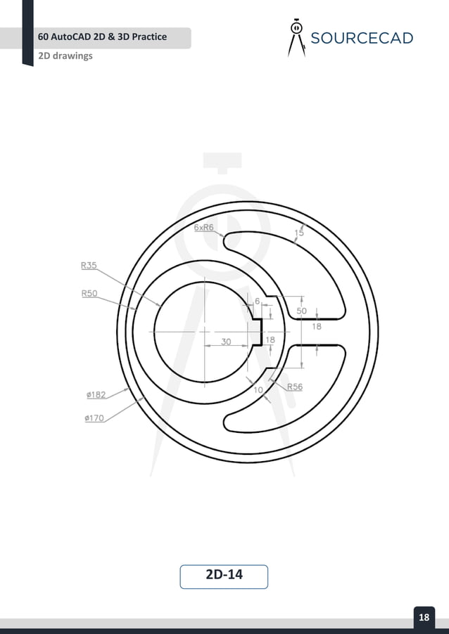 AUTOCAD 2D&3D PRACTICE DRAWING