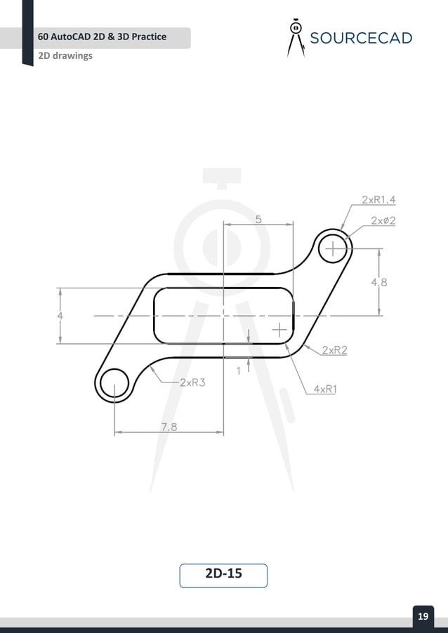 AUTOCAD 2D&3D PRACTICE DRAWING | PDF