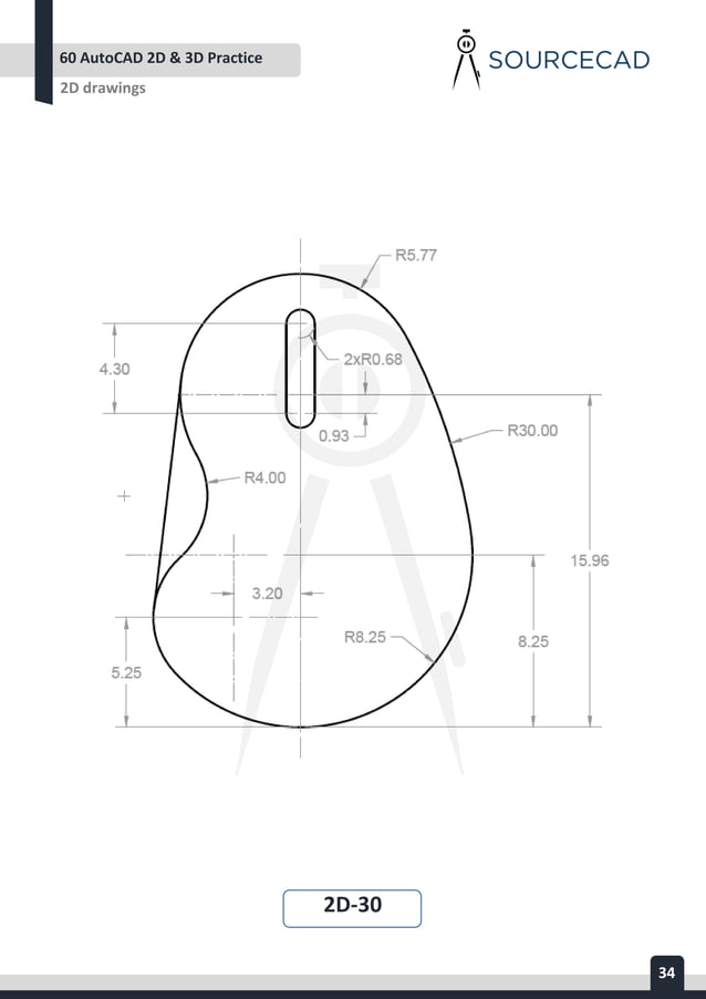 AUTOCAD 2D&3D PRACTICE DRAWING | PDF