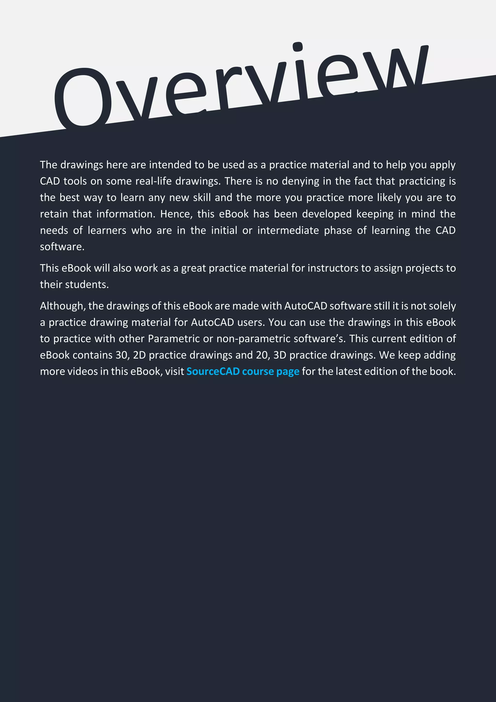 AUTOCAD 2D&3D PRACTICE DRAWING | PDF