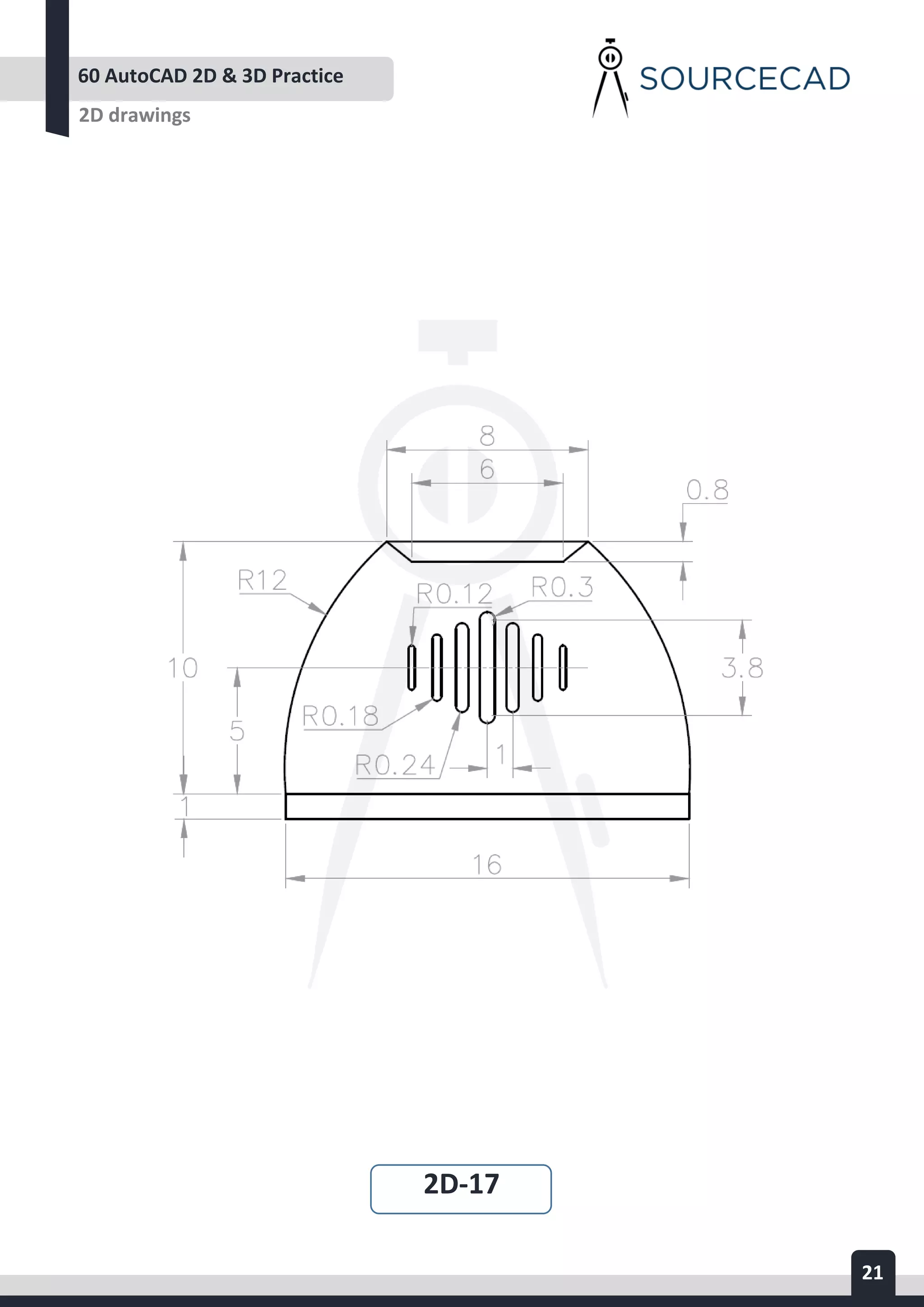 AUTOCAD 2D&3D PRACTICE DRAWING | PDF