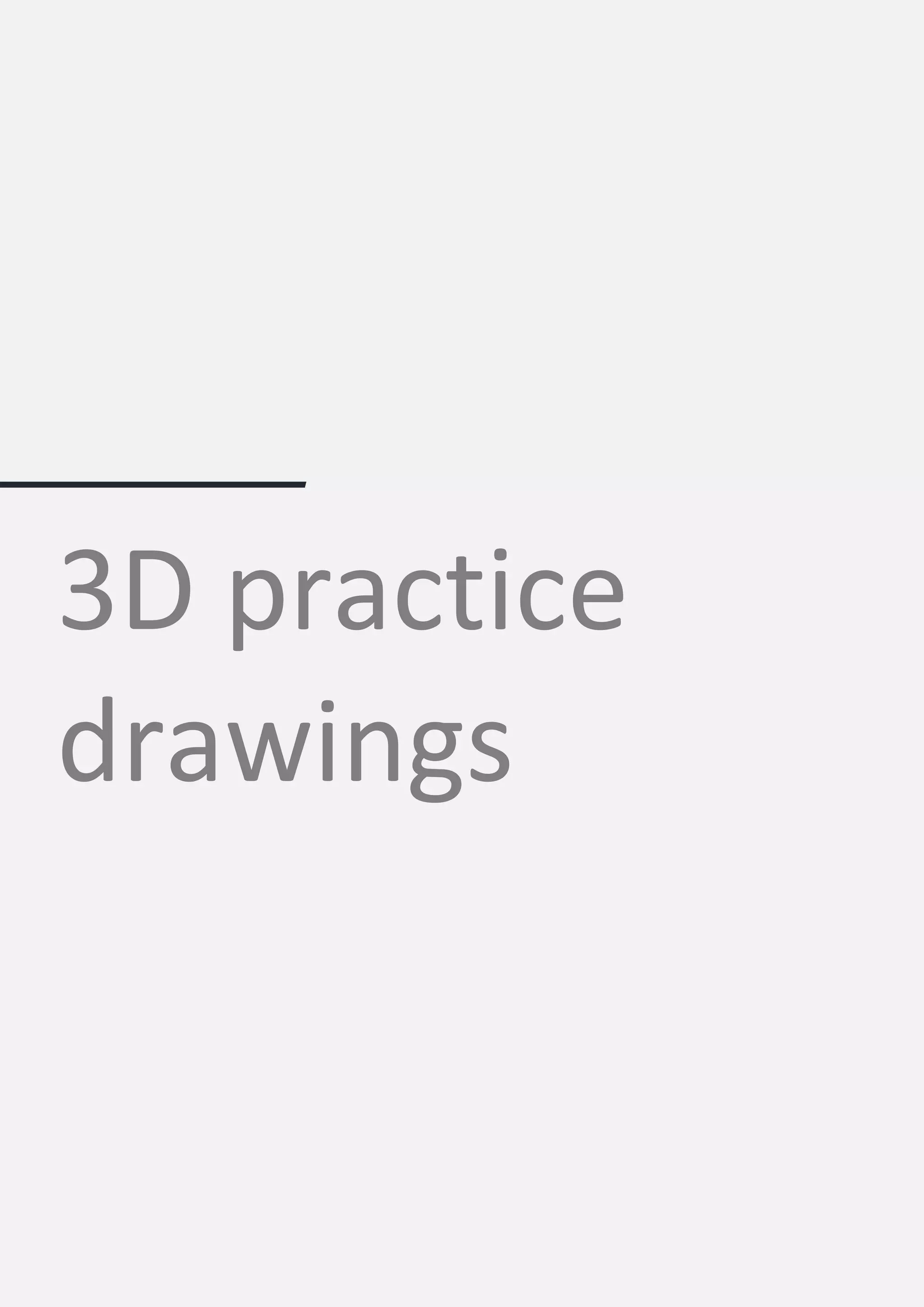 AUTOCAD 2D&3D PRACTICE DRAWING | PDF