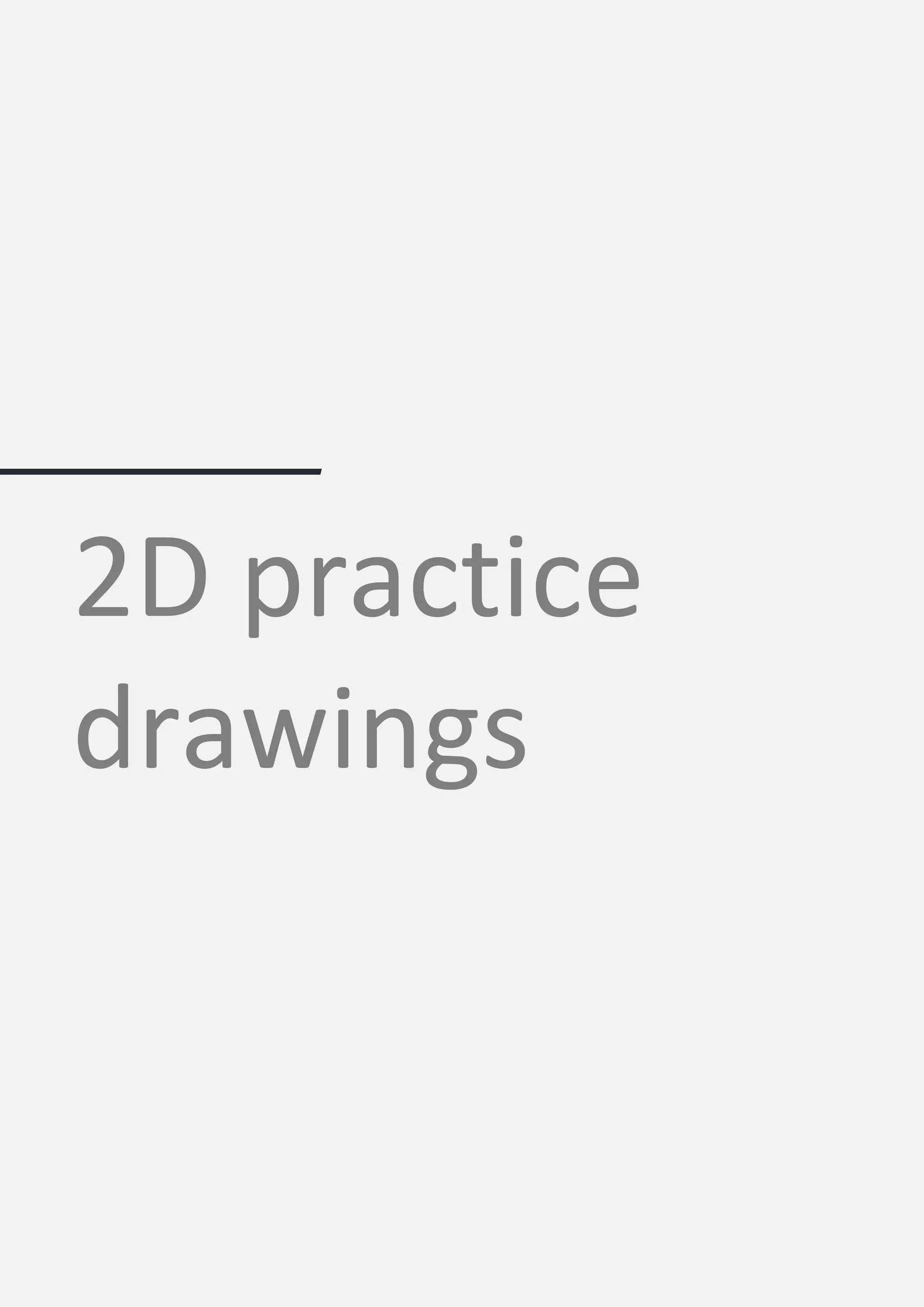 AUTOCAD 2D&3D PRACTICE DRAWING | PDF
