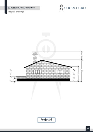 AUTOCAD 2D&3D PRACTICE DRAWING | PDF