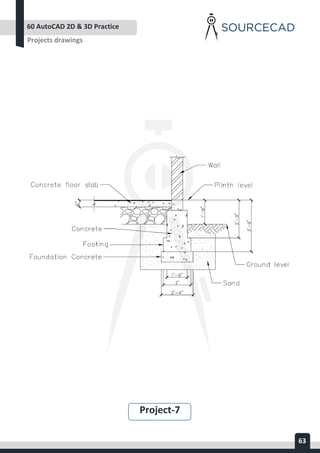 AUTOCAD 2D&3D PRACTICE DRAWING | PDF