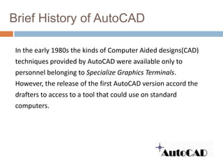 Autocad basics | PPTX