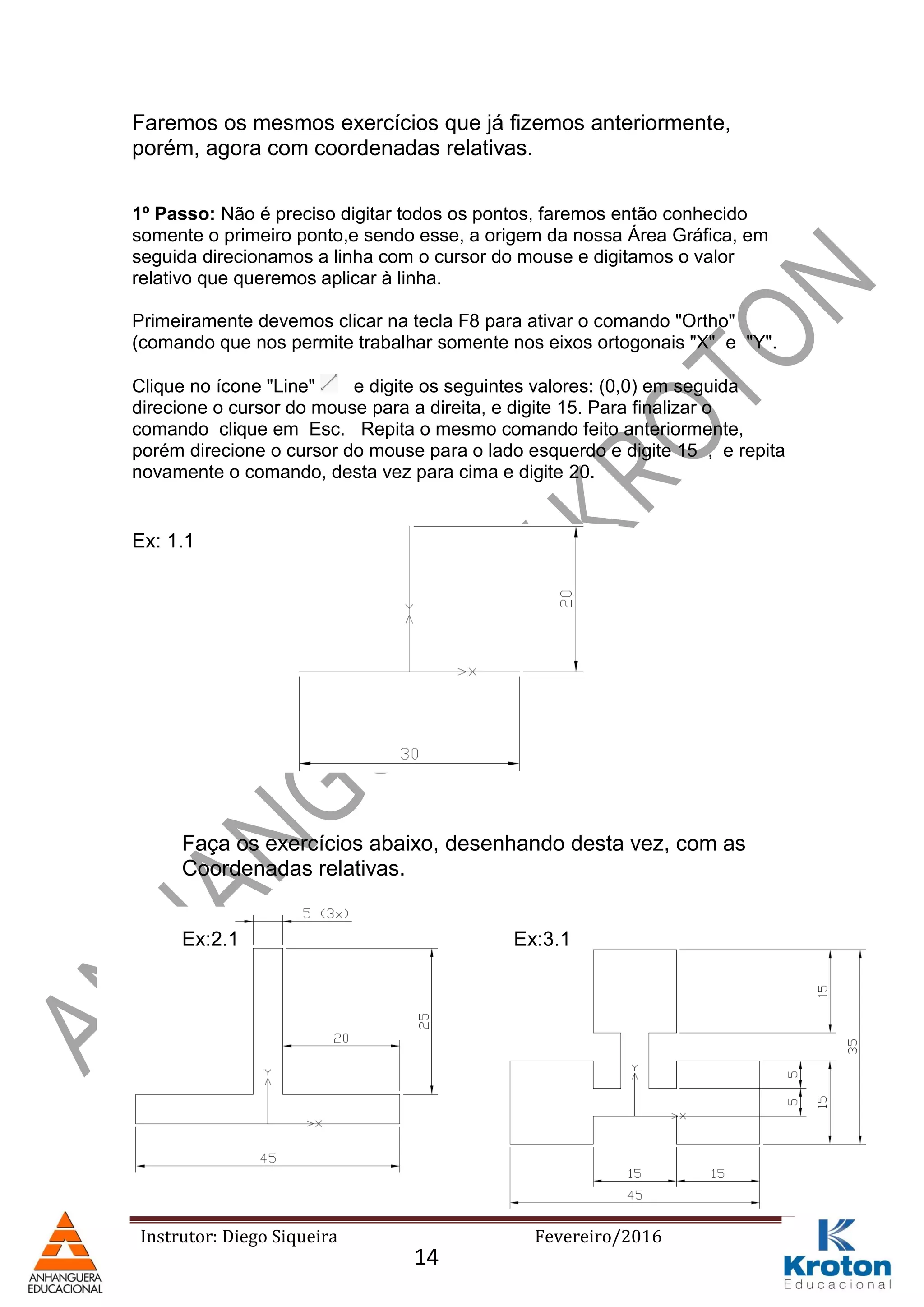 Auto cad introdução à plataforma 2d-rev01 | PDF