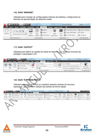 Auto cad introdução à plataforma 2d-rev01 | PDF