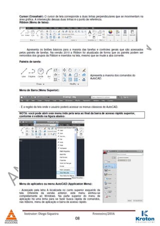 Auto cad introdução à plataforma 2d-rev01 | PDF