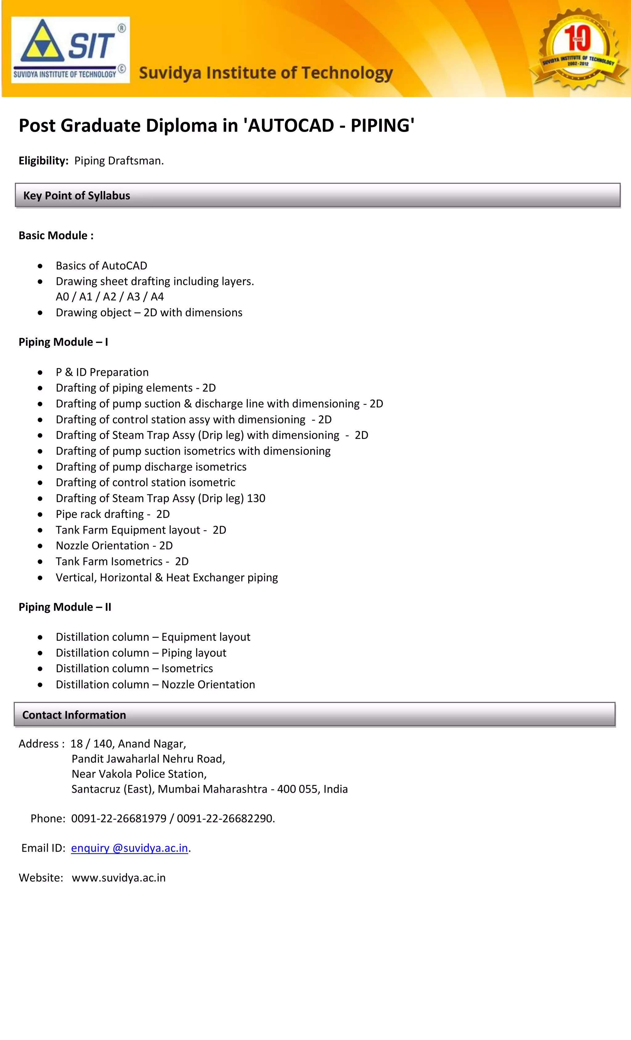 Autocad piping | PDF