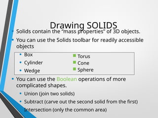 AutoCAD-ppt. presentation pptx presentation | PPTX