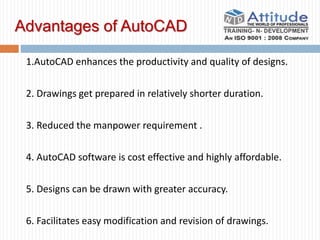 Autocad training-n-developmen institute | PPTX