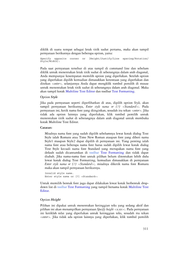 Auto cad 2004 2d jilid 1 msm | PDF