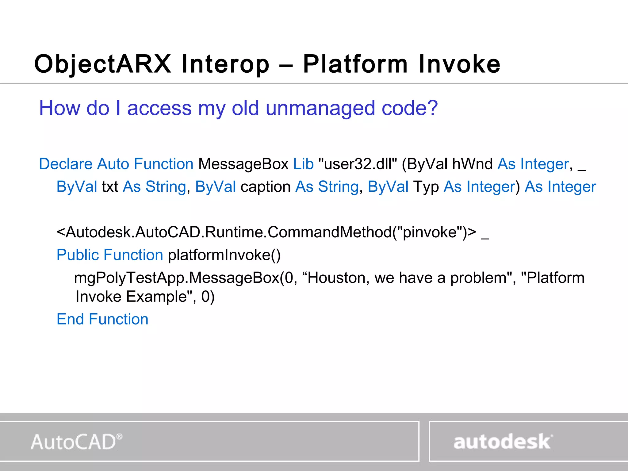 Auto cad 2006_api_overview | PPT