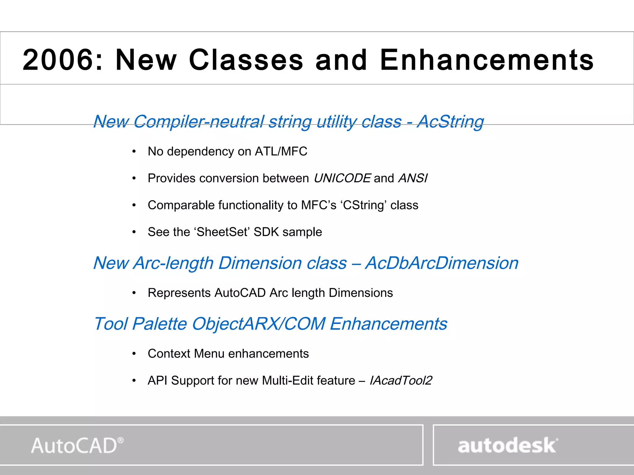 Auto cad 2006_api_overview | PPT