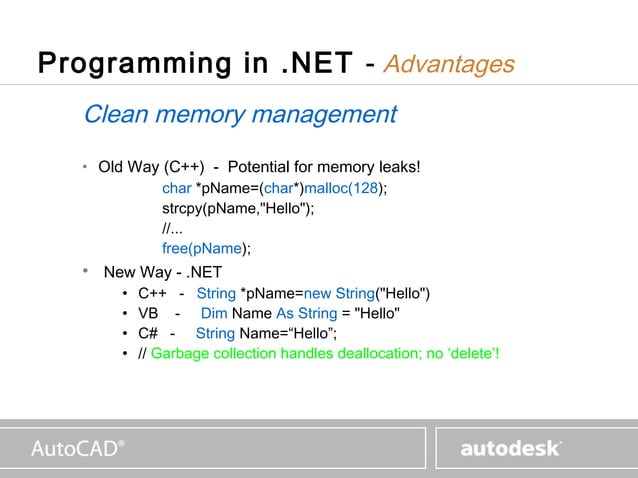 Auto cad 2006_api_overview | PPT