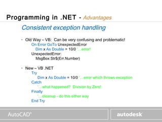 Auto cad 2006_api_overview | PPT