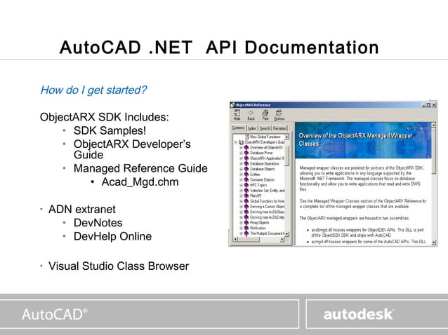 Auto cad 2006_api_overview | PPT
