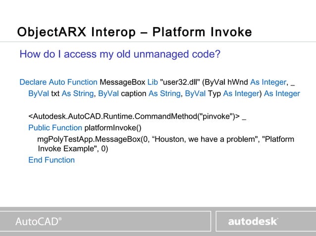 Auto cad 2006_api_overview | PPT