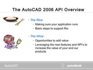 Auto cad 2006_api_overview | PPT