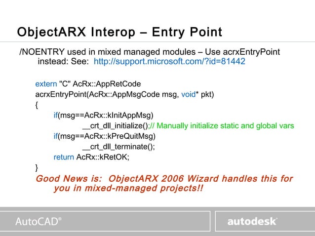 Auto cad 2006_api_overview | PPT
