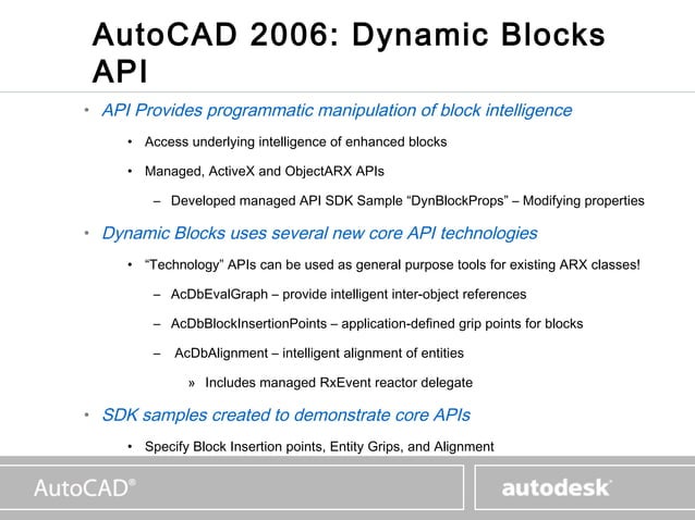 Auto cad 2006_api_overview | PPT