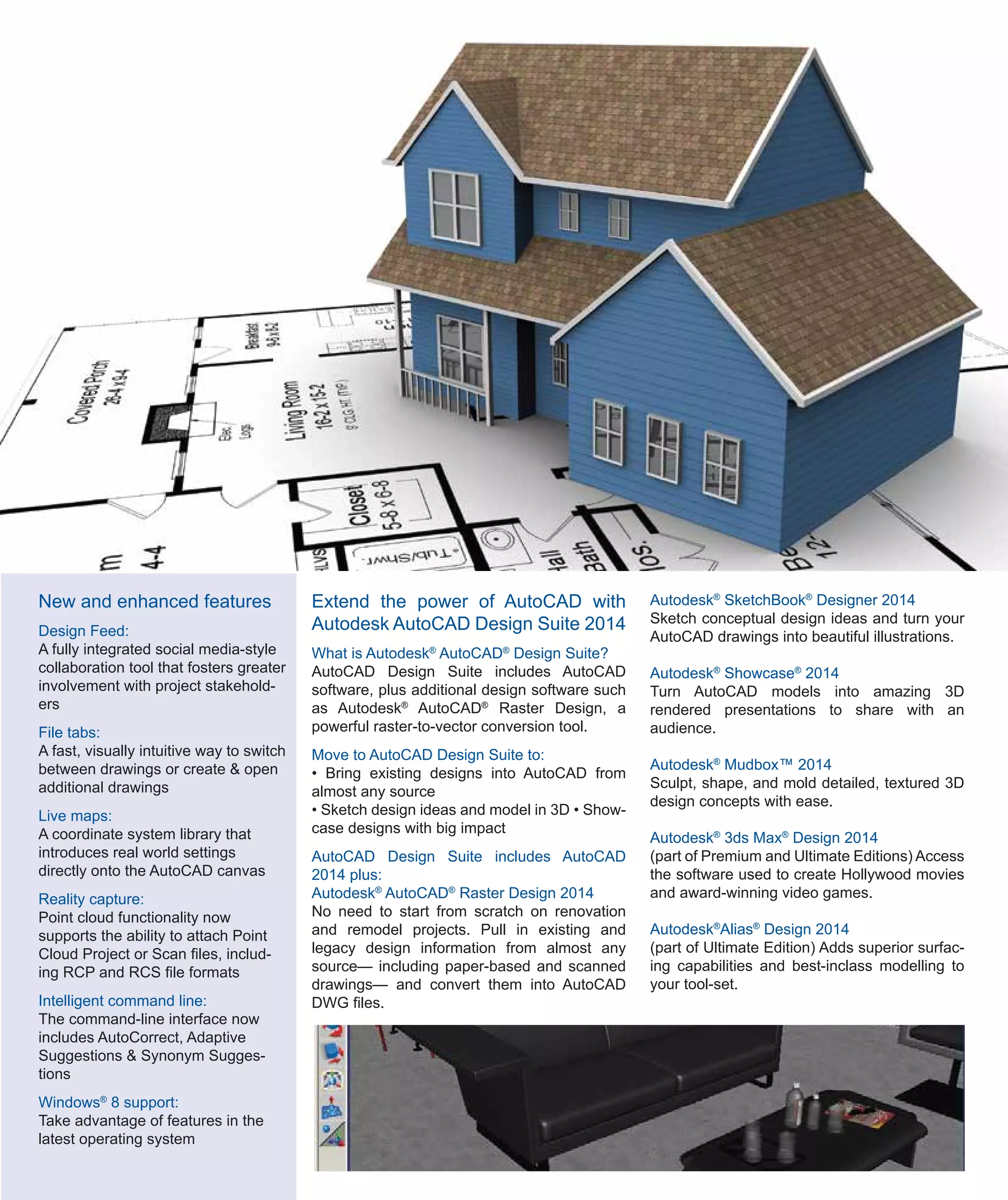 Autocad 2 d & 3d brochure | PDF