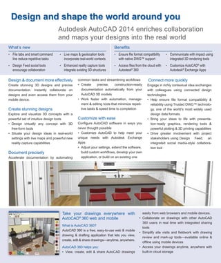 Autocad 2 d & 3d brochure | PDF