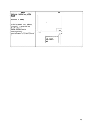 Autocad 2d modul aplikasi | PDF