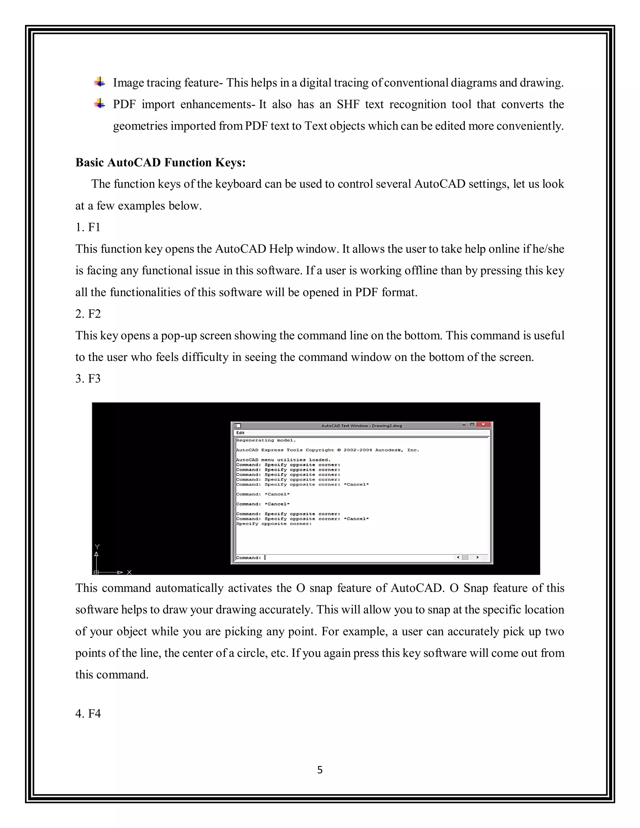 AutoCad 2D shortcut Keys | PDF