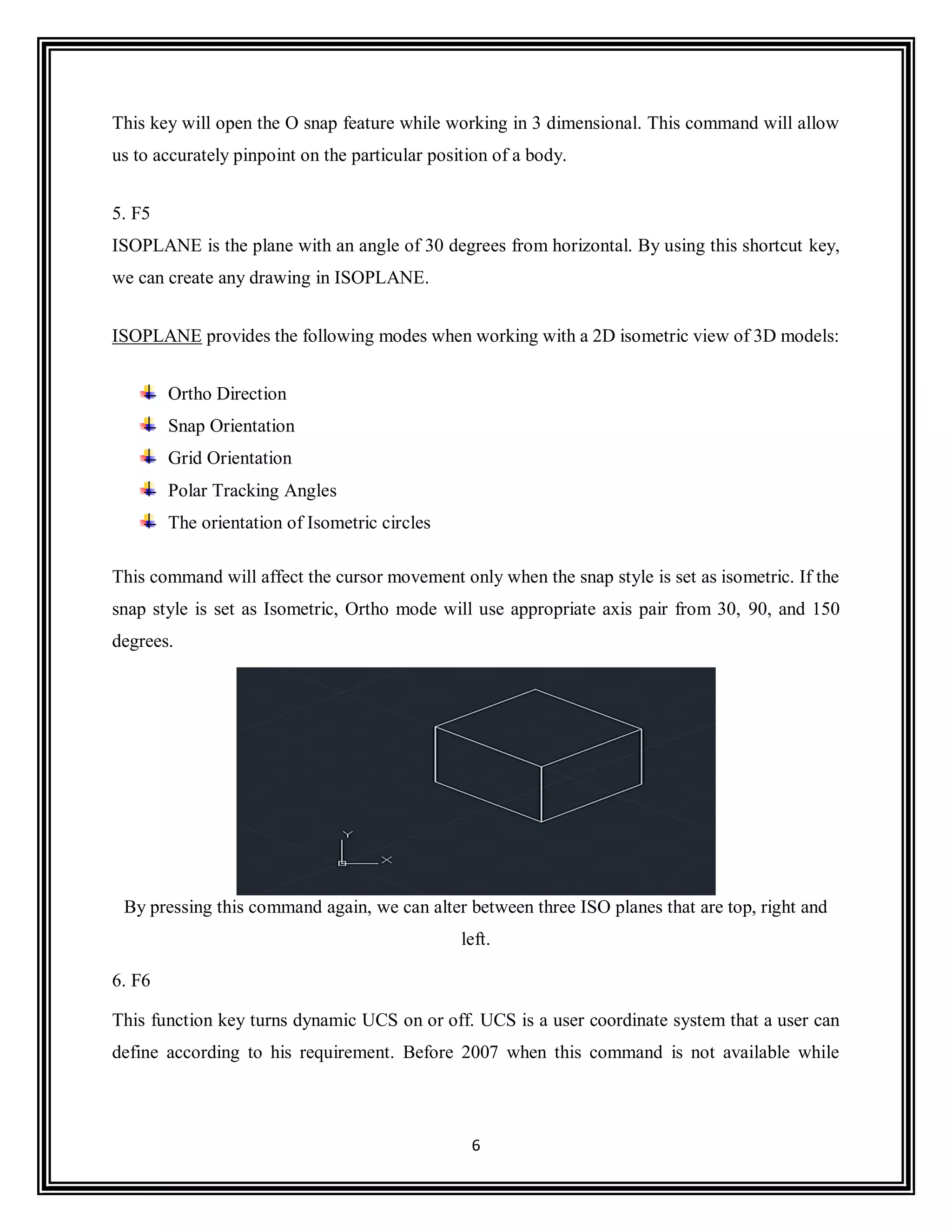AutoCad 2D shortcut Keys | PDF