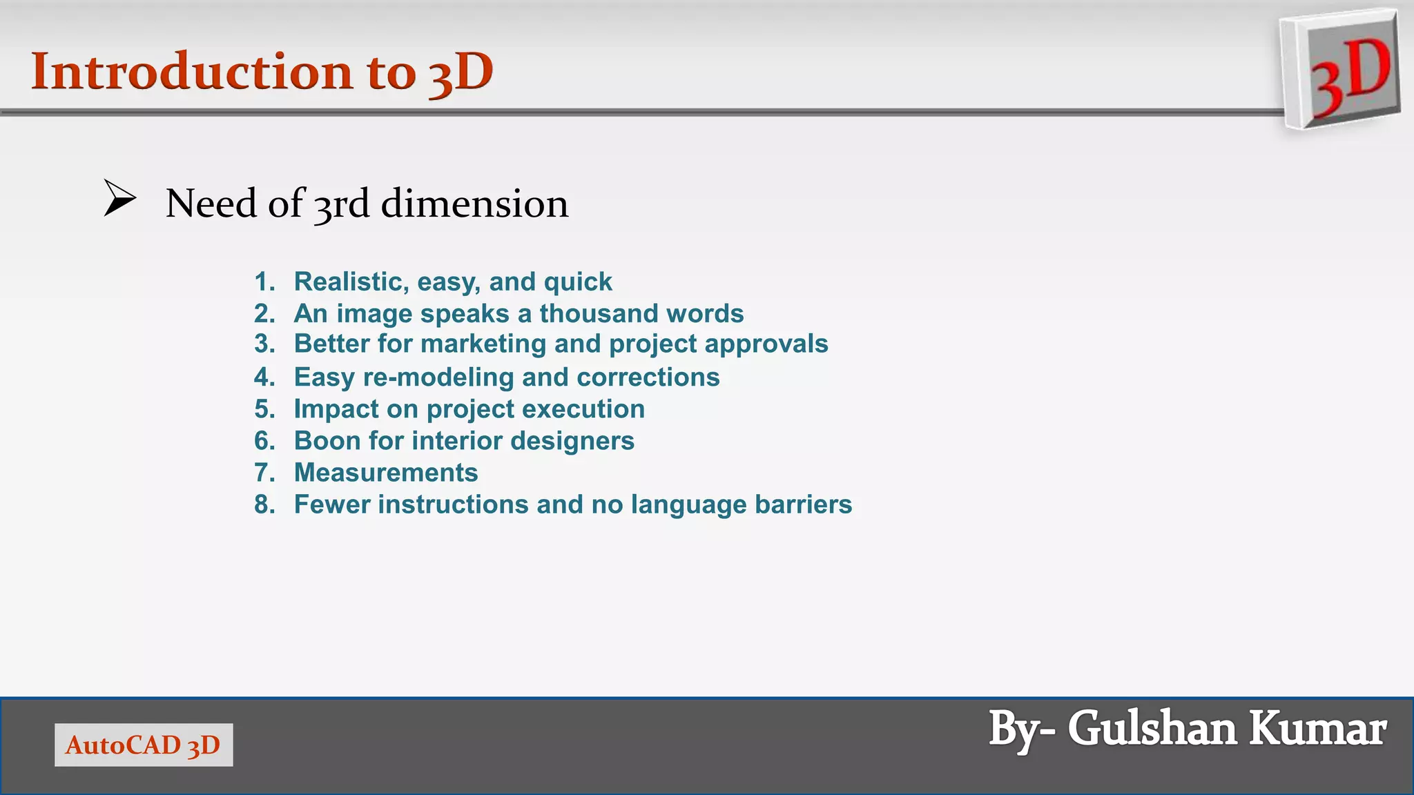 AutoCAD 3D Introduction.pptx