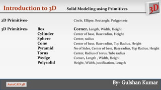 AutoCAD 3D Introduction.pptx