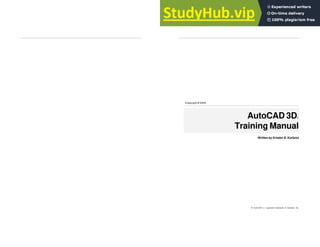AutoCAD 3D Training Manual | PDF