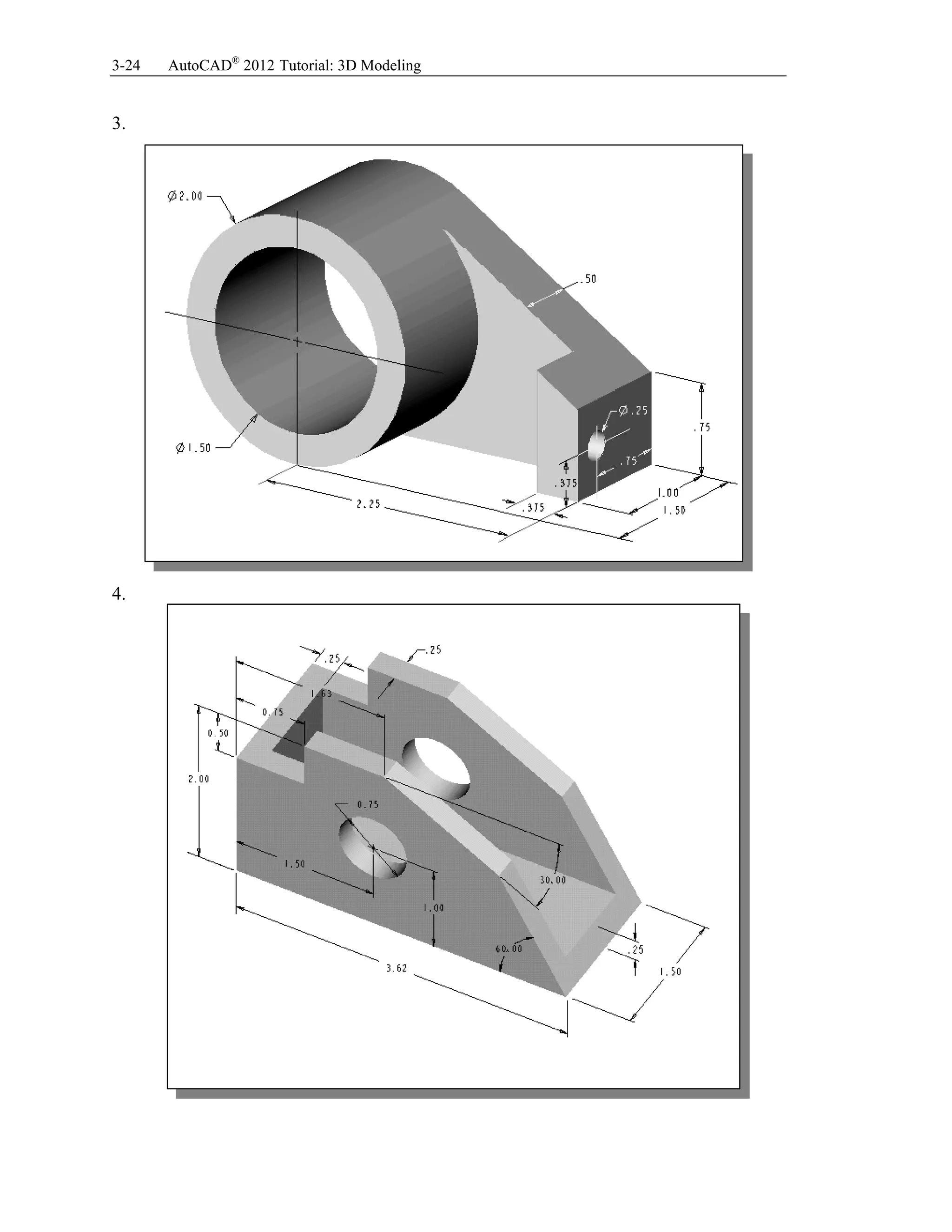 Auto cad 3d tutorial | PDF