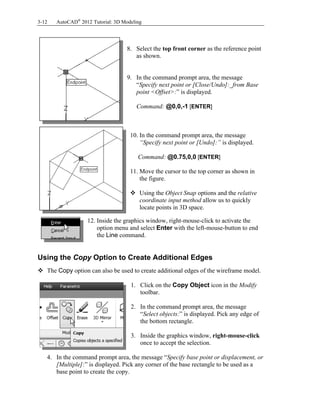 Auto cad 3d tutorial | PDF