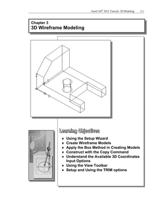 Auto cad 3d tutorial | PDF