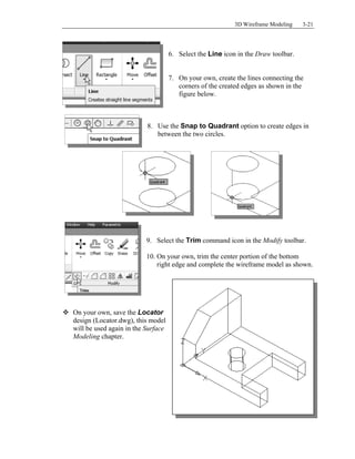 Auto cad 3d tutorial | PDF