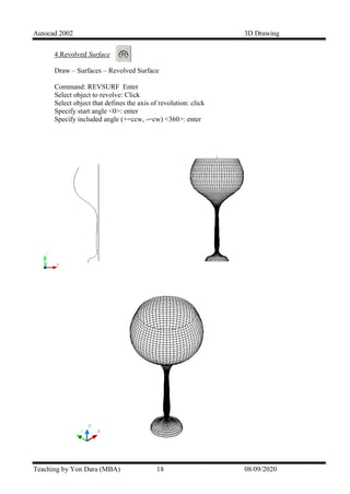 Auto cad3d yon dara | PDF
