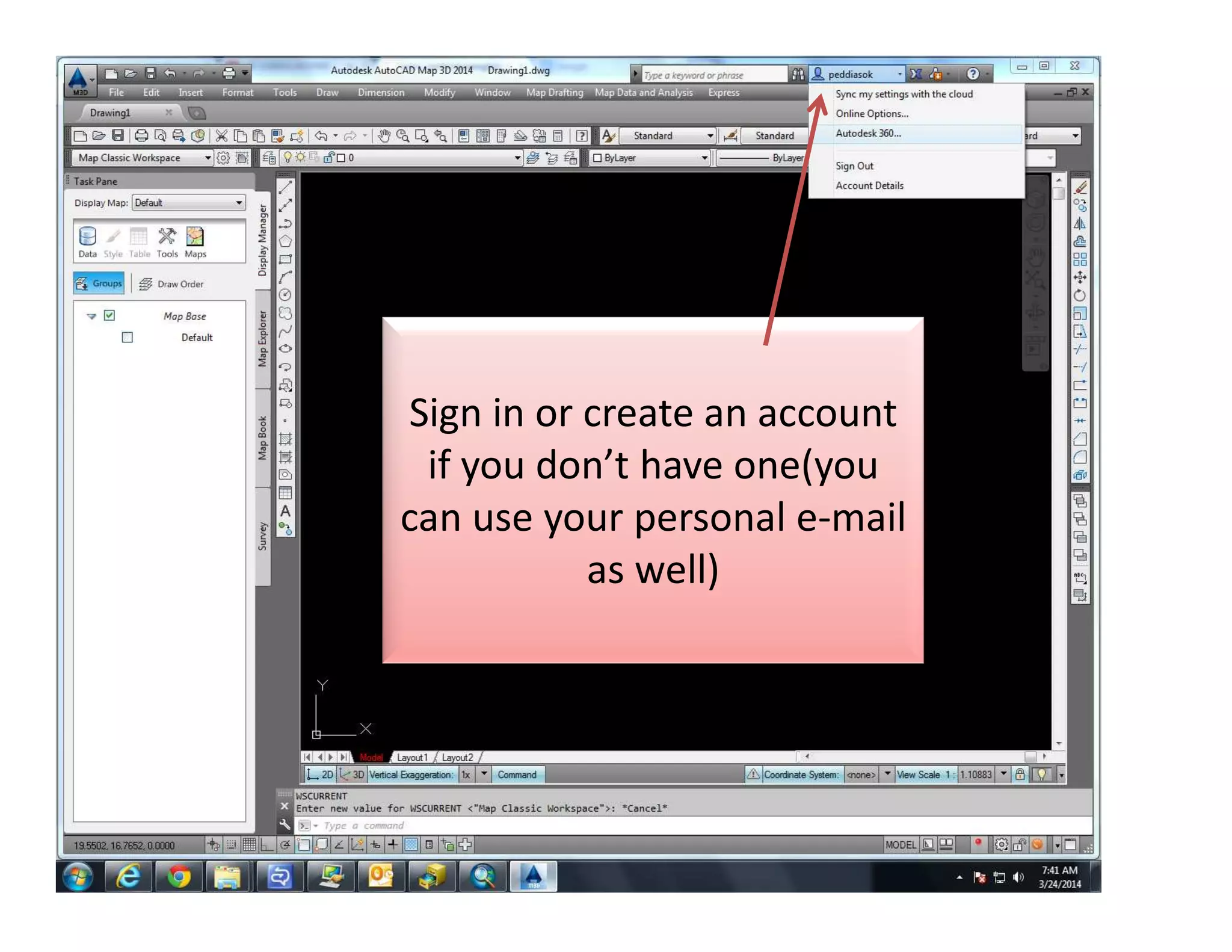 Auto cad adding_bing_maps_layer-libre | PPT