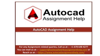 Master AutoCAD with Expert Assignment Assistance! | PPTX